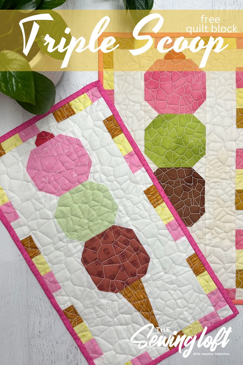 Triple Scoop Sundae Quilt Block Pattern – TheSewingLoft