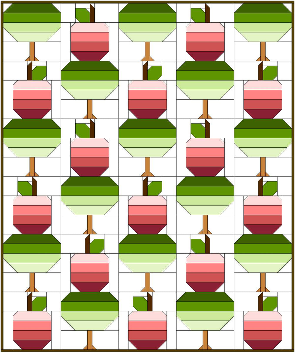 Patchwork Tree Block Printed Pattern – TheSewingLoft