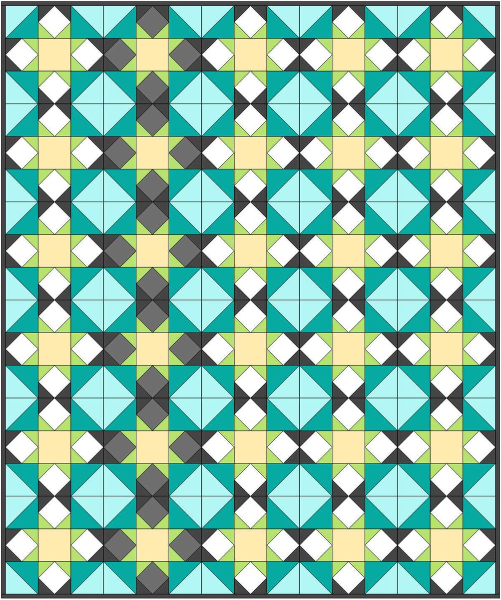 Spring Burst Block Printed Pattern – TheSewingLoft
