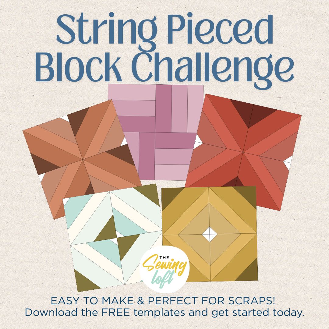 String Pieced Quilt Block Templates – TheSewingLoft