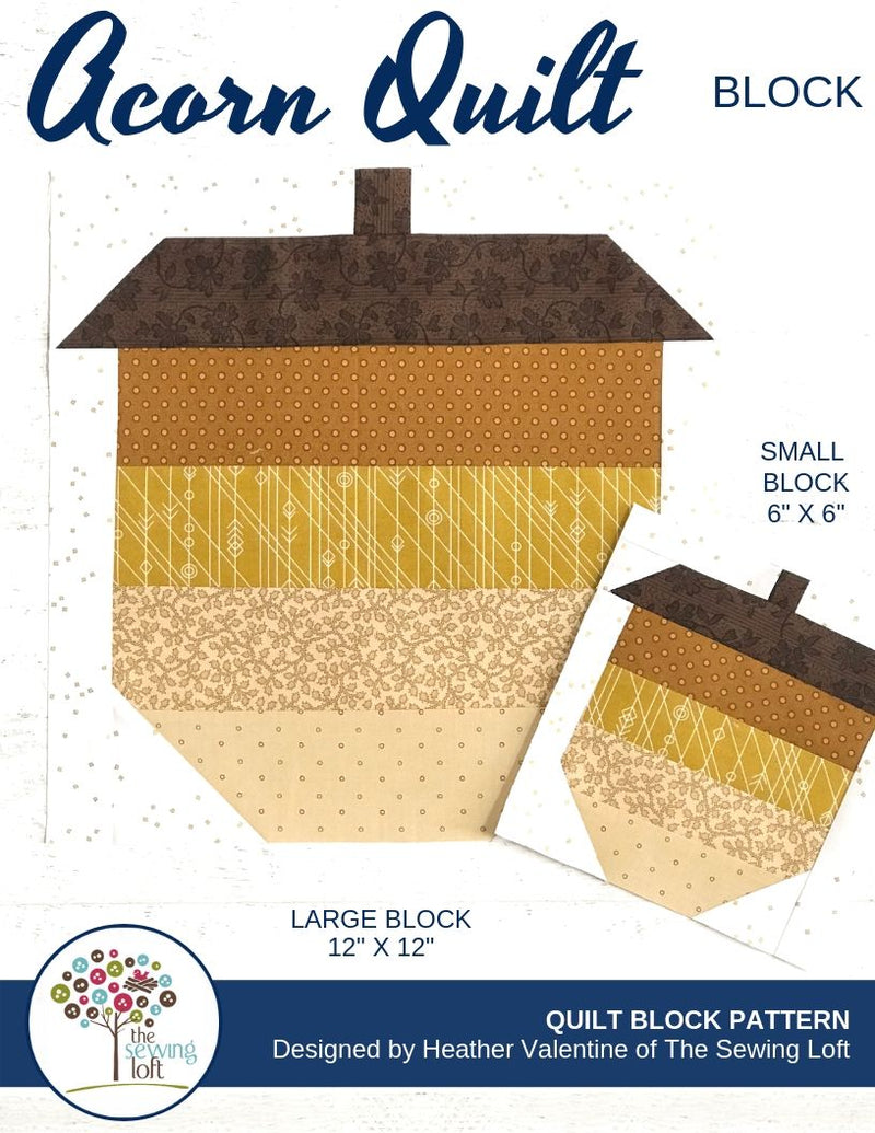 Acorn Quilt Block Pattern – TheSewingLoft
