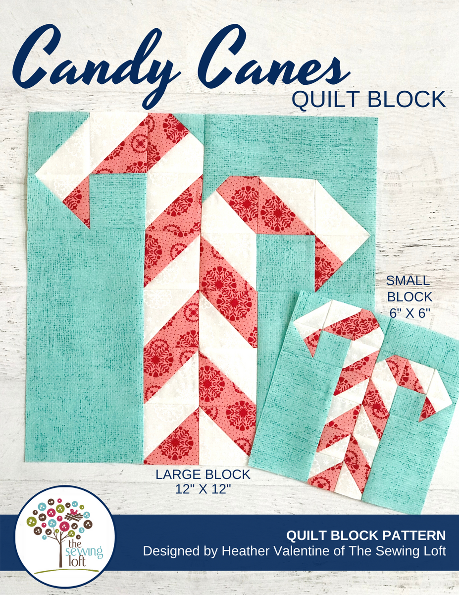 Candy Canes Quilt Block Pattern – TheSewingLoft