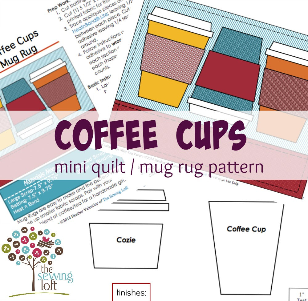 Coffee Cup Mini Quilt – TheSewingLoft