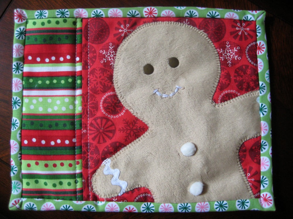 Gingerbread Man Mini Quilt - Mug Rug – TheSewingLoft