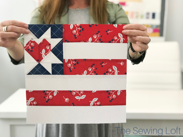 Land I Love Flag Quilt Block Pattern – TheSewingLoft