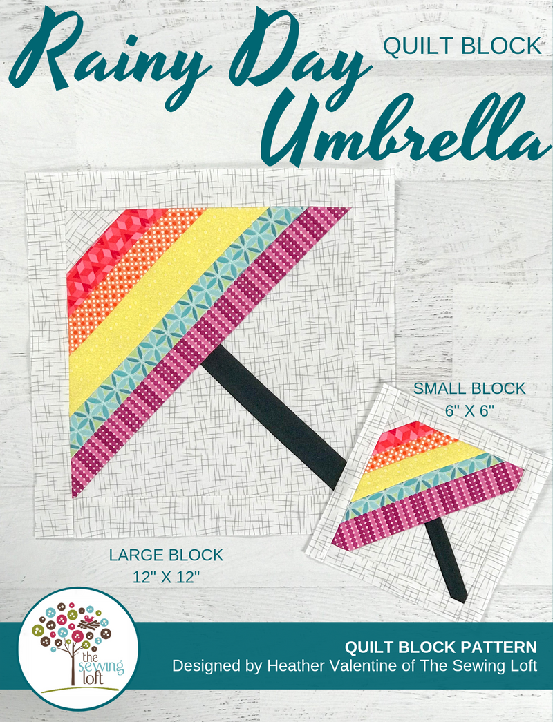 Rainy Day Umbrella Quilt Block Pattern – TheSewingLoft